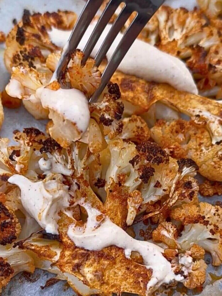 How to make Roasted Cauliflower with Yogurt & Chimichurri