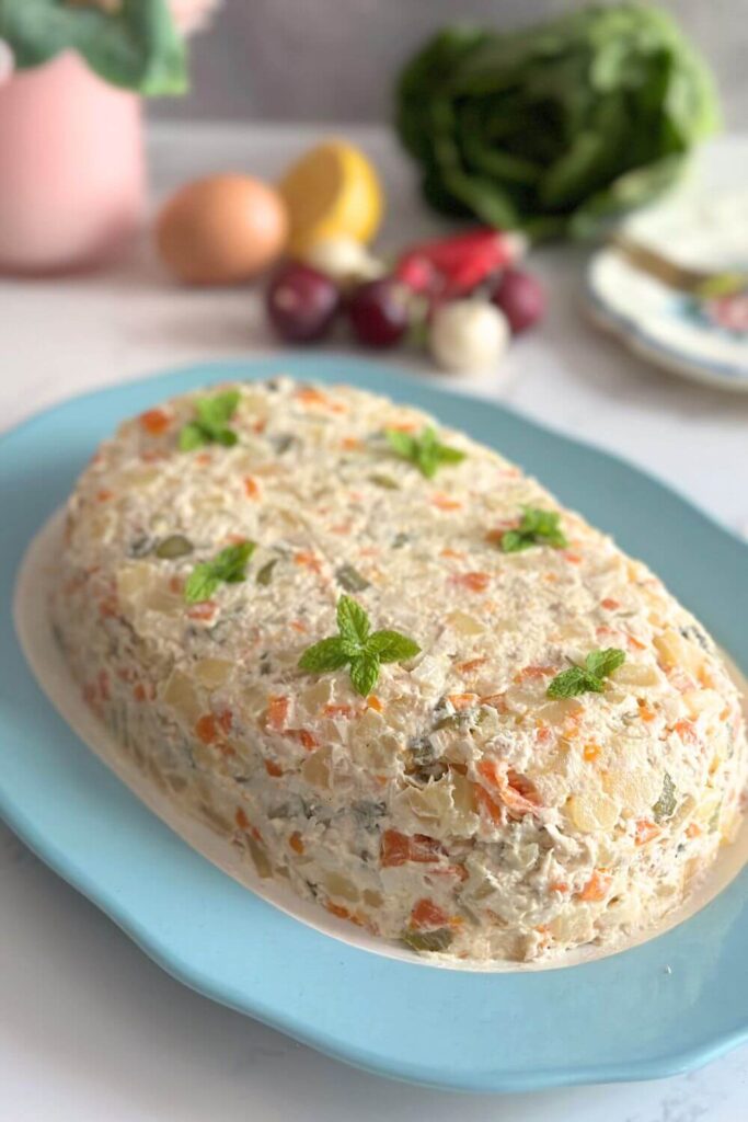 Olivier Salad (Salata de Boeuf) Traditionally Romanian - JoinYourLife